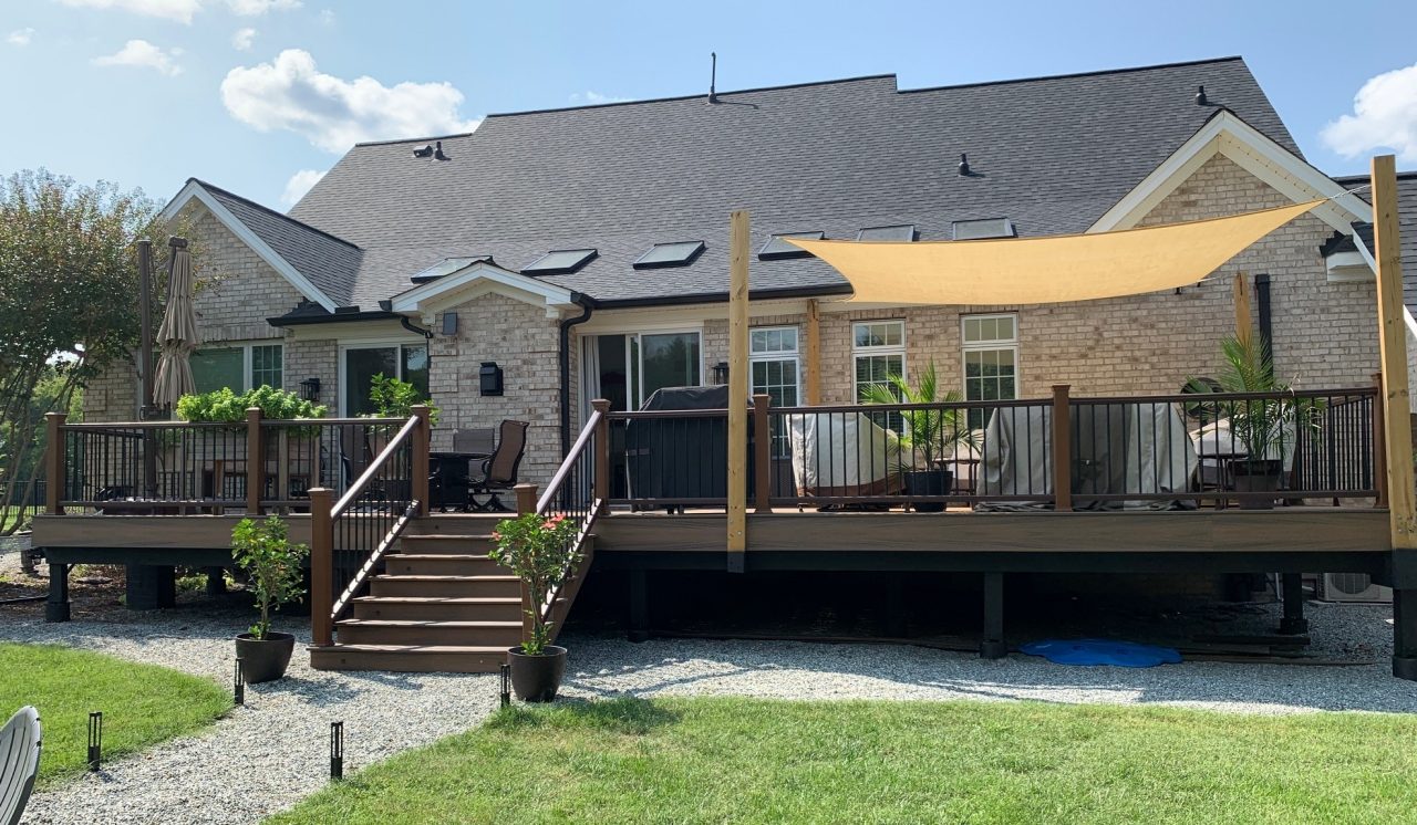 Husband and Wife DIY Team Tackle Deck Rebuild | Trex